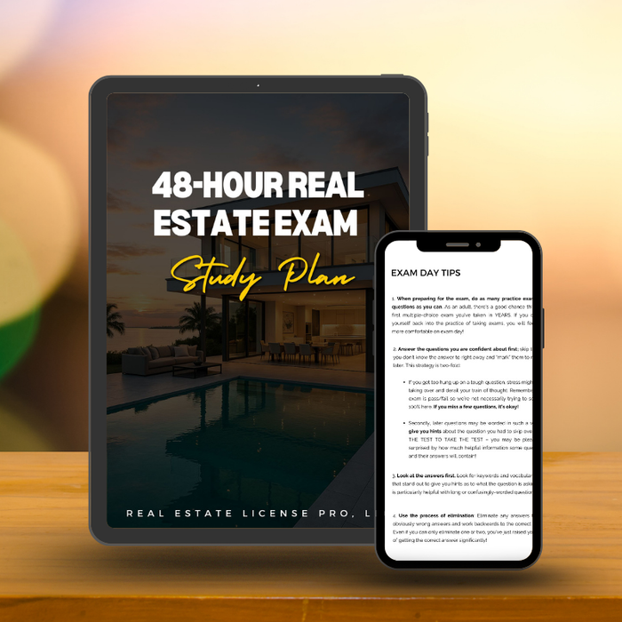 48-Hour Real Estate Exam Study Plan (eBook) – Study with Dee